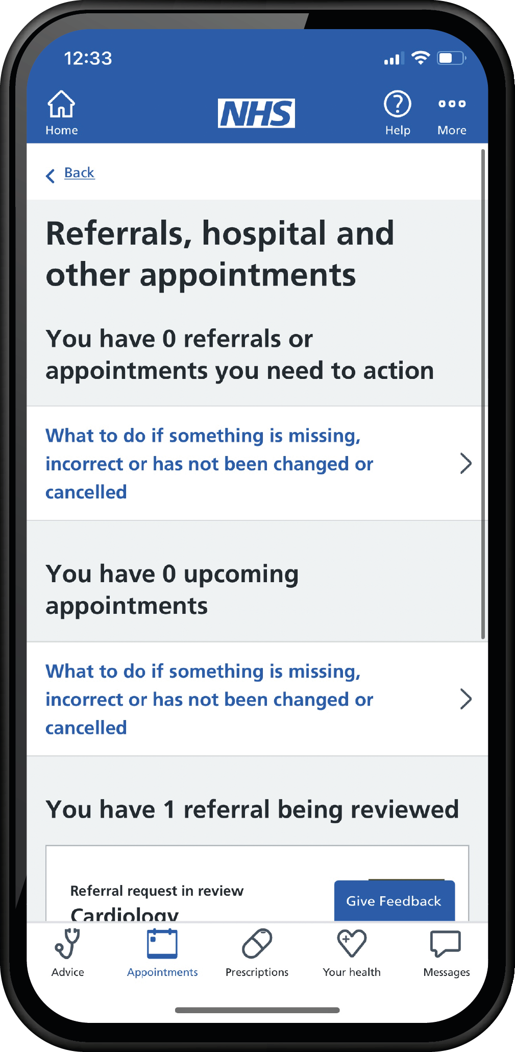 NHS App – How to track/manage a referral - Hanley Health Ltd